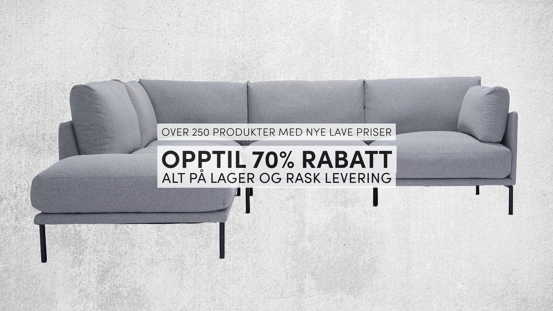 Hugna møbler på nett til stuen, spisestuen, soverommet