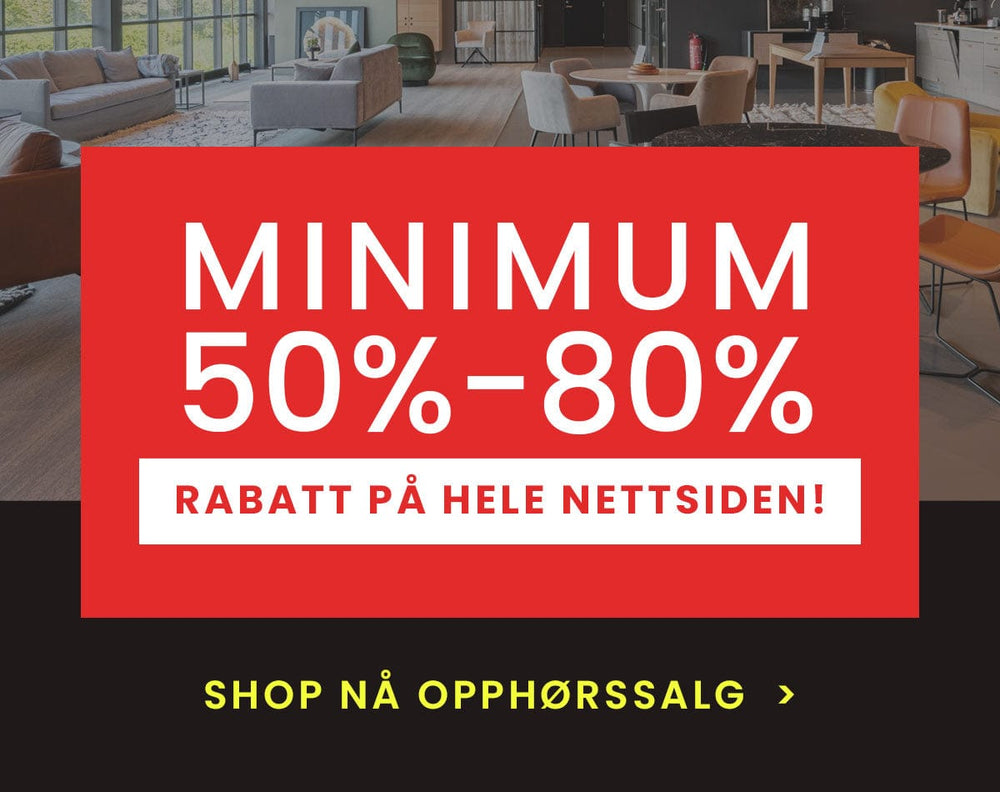 Hugna møbler på nett til stuen, spisestuen, soverommet